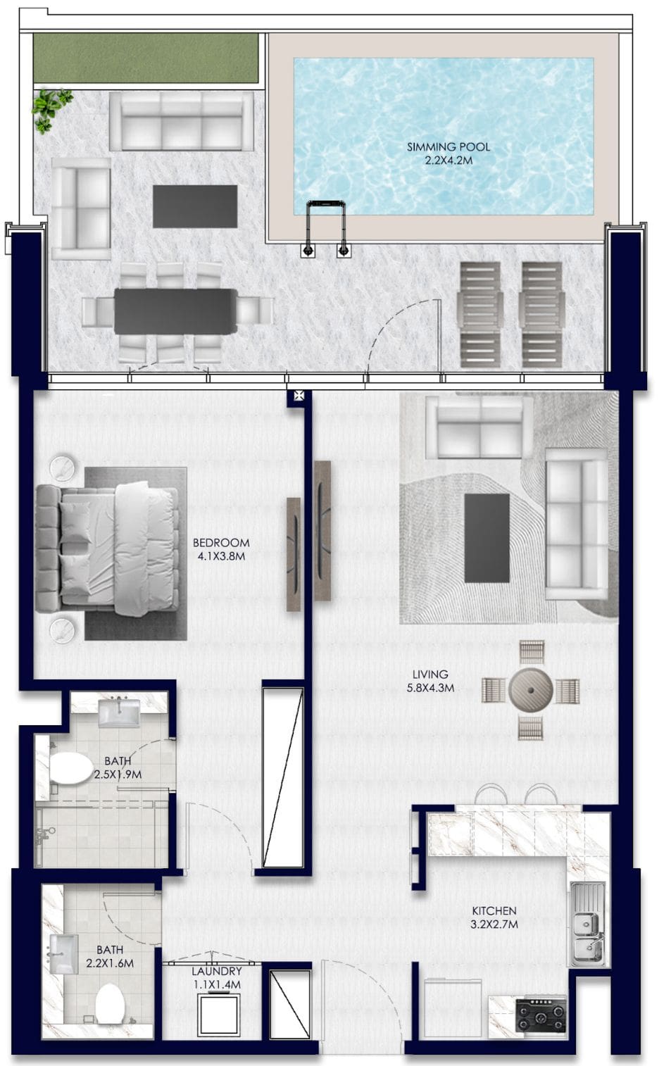 The Bay Residence by Baraka Real Estate Development on Yas Island, Abu ...