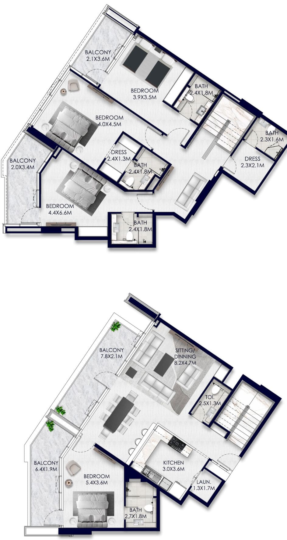 The Bay Residence by Baraka Real Estate Development on Yas Island, Abu ...