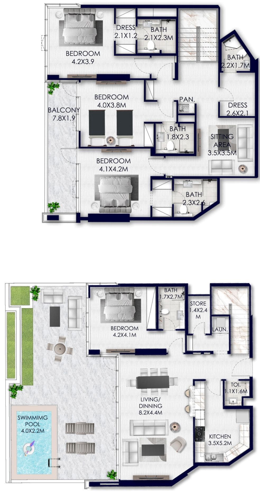 The Bay Residence by Baraka Real Estate Development on Yas Island, Abu ...